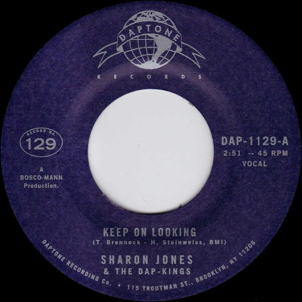 ・アーティスト Sharon Jones & The Dap-Kings, The Dap-Kings ・タイトル Keep On Looking ・レーベル・型番 DAPTONE DAP1129 ・フォーマット 7インチレコード ・コンデ...