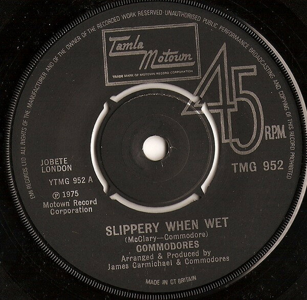 ・アーティスト Commodores ・タイトル Slippery When Wet ・レーベル・型番 Tamla Motown TMG952 ・フォーマット 7インチレコード ・コンディション(盤) 良い (VG+) ・コンディション(ジ...