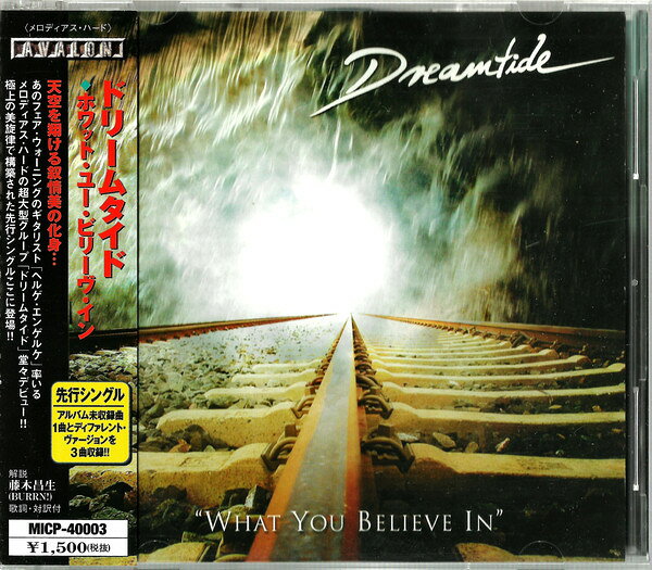 ・アーティスト Dreamtide ・タイトル What You Believe In ・レーベル・型番 AVALON MICP40003 ・フォーマット CD ・コンディション(盤) 良い (VG+) ・コンディション(ジャケット) ・コ...
