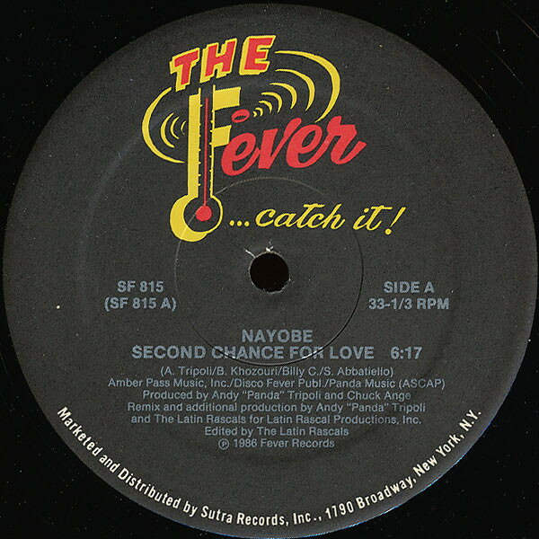 ・アーティスト Nayobe ・タイトル Second Chance For Love ・レーベル・型番 Fever Records SF815 ・フォーマット 12インチレコード ・コンディション(盤) 良い (VG+) ・コンディション...