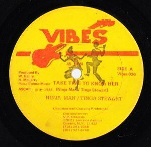 ・アーティスト Tinga Stewart & Ninjaman ・タイトル Take Time To Know Her ・レーベル・型番 Vibes VIBES026 ・フォーマット 12インチレコード ・コンディション(盤) 良い (V...