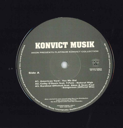 ・アーティスト Various ・タイトル Akon Presents Platinum Konvict Collection ・レーベル・型番 NOT ON LABEL RB0810R01 ・フォーマット 12インチレコード ・コンディシ...