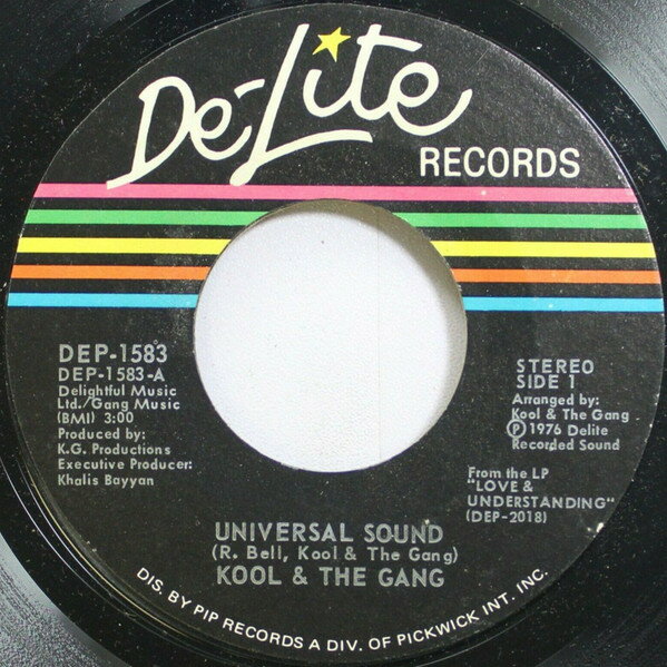 ・アーティスト Kool & The Gang ・タイトル Universal Sound ・レーベル・型番 De-Lite Records DEP1583 ・フォーマット 7インチレコード ・コンディション(盤) 良い (VG+) ・コン...