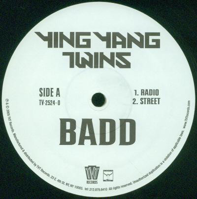 ・アーティスト Ying Yang Twins, Mike Jones & Mr. Collipark ・タイトル Badd ・レーベル・型番 TVT Records TV25240 ・フォーマット 12インチレコード ・コンディション(盤...