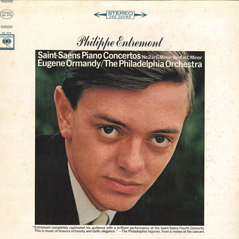 ・アーティスト Camille Saint-saens, Philippe Entremont, Eugene Ormandy, The Philadelphia Orchestra ・タイトル Piano Concertos No.2 I...