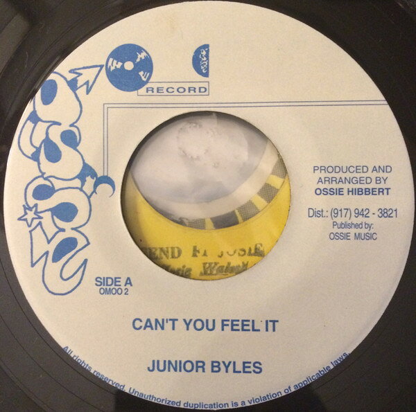 ・アーティスト Junior Byles ・タイトル Can't You Feel It ・レーベル・型番 Ossie OMOO2 ・フォーマット 7インチレコード ・コンディション(盤) 非常に良い(EX) ・コンディション(ジャケット)...