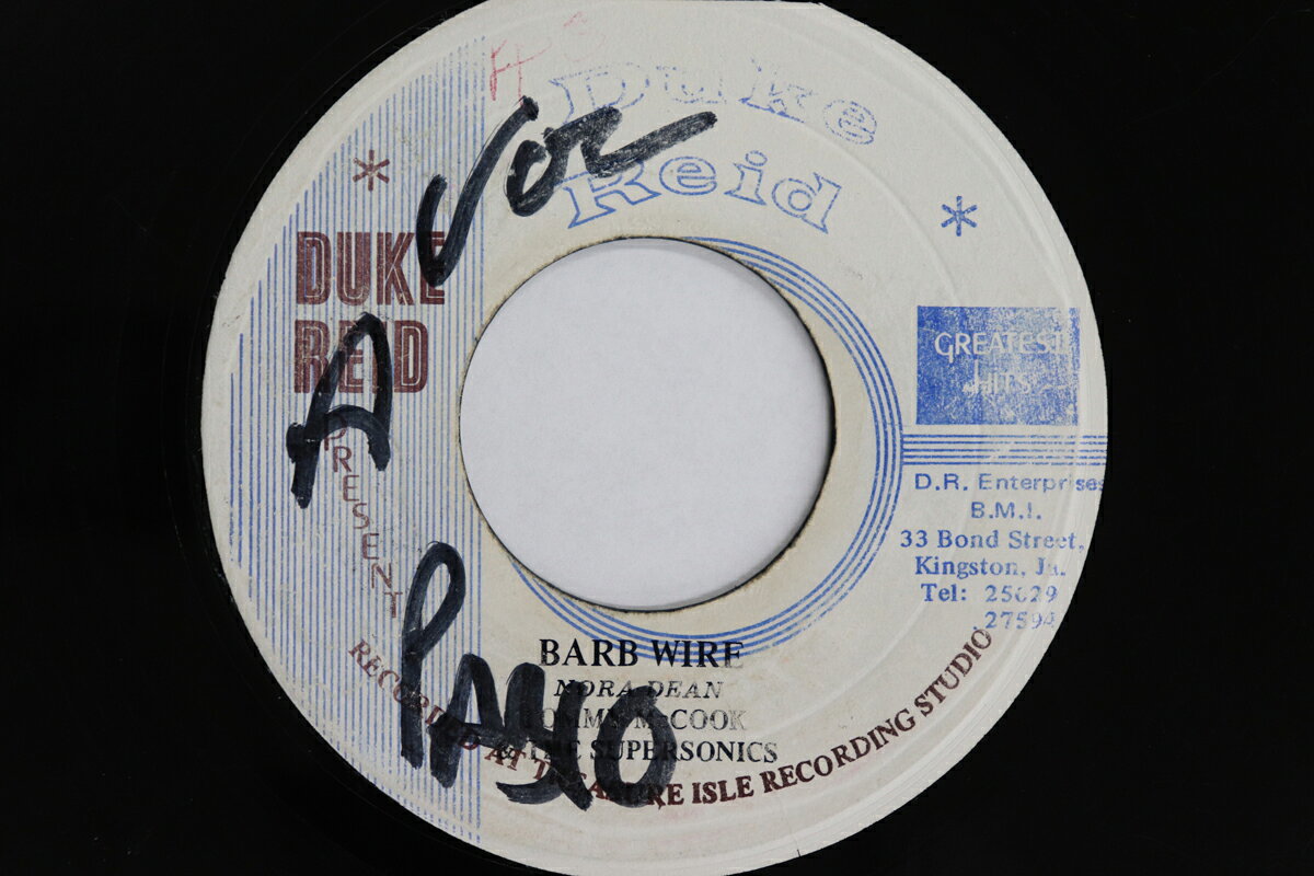 ・アーティスト Nora Dean / Tommy Mccook & The Supersonics ・タイトル Barb Wire / Version ・レーベル・型番 DUKE REID GREATEST HITS NONE ・フォーマ...