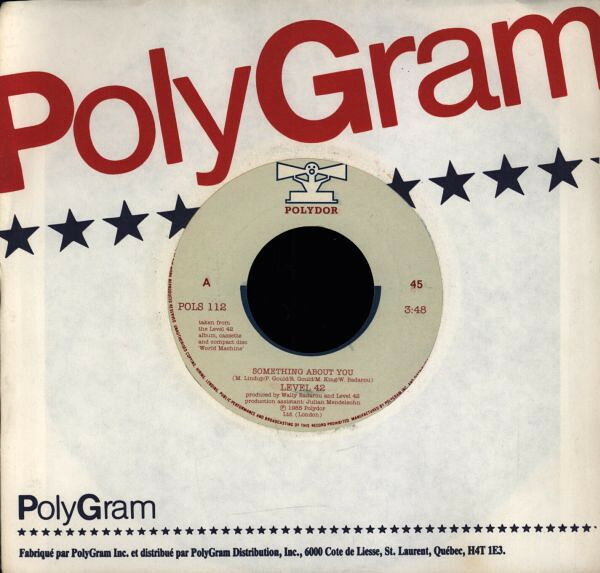 ・アーティスト Level 42 ・タイトル Something About You ・レーベル・型番 Polydor POLS112 ・フォーマット 7インチレコード ・コンディション(盤) 良い (VG+) ・コンディション(ジャケット...