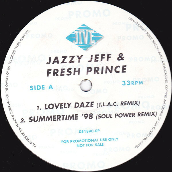 ・アーティスト DJ Jazzy Jeff & The Fresh Prince ・タイトル Lovely Daze ・レーベル・型番 Jive 0518900P ・フォーマット 12インチレコード ・コンディション(盤) 良い (VG+)...