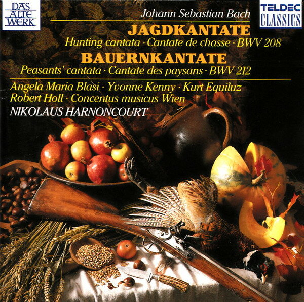 ・アーティスト Bach; Harnoncourt ・タイトル Hunt & Peasant Cantatas ・レーベル・型番 Teldec Classics 2292461512 ・フォーマット CD ・コンディション(盤) 可 (VG...