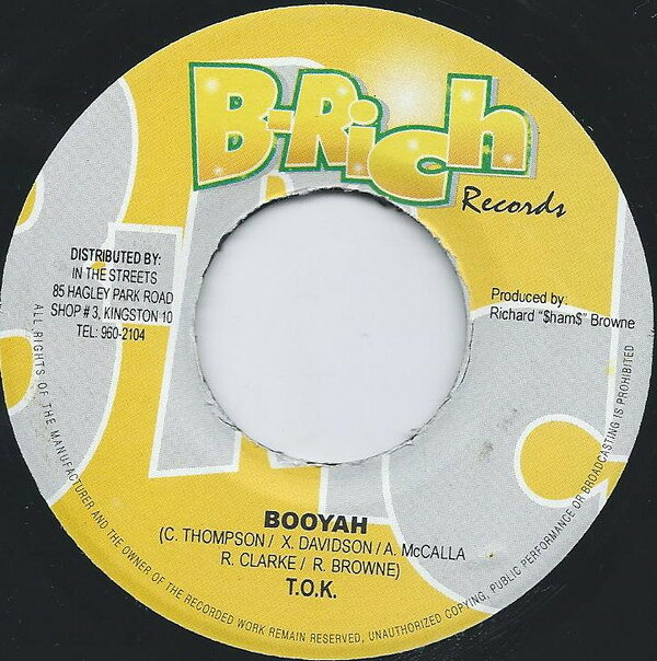 ・アーティスト T.O.K. ・タイトル Booyah ・レーベル・型番 B-Rich Records NONE ・フォーマット 7" ・コンディション(盤) 良い (VG+) ・コンディション(ジャケット) ・コンディション(帯) オビな...