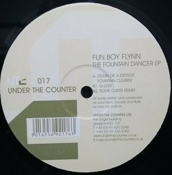 ・アーティスト Fun Boy Flynn ・タイトル The Fountain Dancer EP ・レーベル・型番 Under The Counter UTC017 ・フォーマット 12インチレコード ・コンディション(盤) 良い (V...