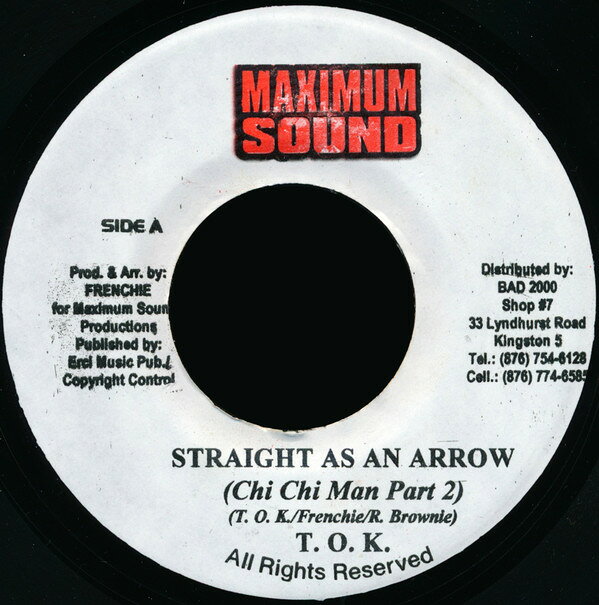 ・アーティスト T.O.K. ・タイトル Straight As An Arrow ・レーベル・型番 Maximum Sound NONE ・フォーマット 7" ・コンディション(盤) 良い (VG+) ・コンディション(ジャケット) ・コ...