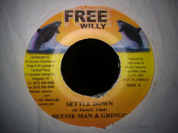 ・アーティスト Beenie Man & Gringo ・タイトル Settle Down ・レーベル・型番 Free Willy NONE ・フォーマット 7" ・コンディション(盤) 良い (VG+) ・コンディション(ジャケット) ・...