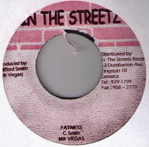 ・アーティスト Mr. Vegas ・タイトル Fatness / F*ck Face ・レーベル・型番 In The Streetz Records NONE ・フォーマット 7" ・コンディション(盤) 良い (VG+) ・コンディショ...