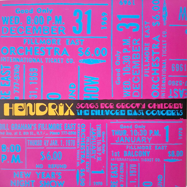 ・アーティスト Jimi Hendrix ・タイトル Songs For Groovy Children (The Fillmore East Concerts Highlights) (Blue / Violet Vinyl, 140g)...