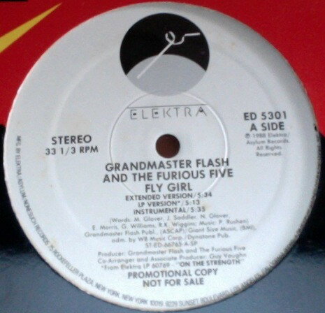 ・アーティスト Grandmaster Flash & The Furious Five ・タイトル Fly Girl ・レーベル・型番 Elektra ED5301 ・フォーマット 12インチレコード ・コンディション(盤) 良い (VG...