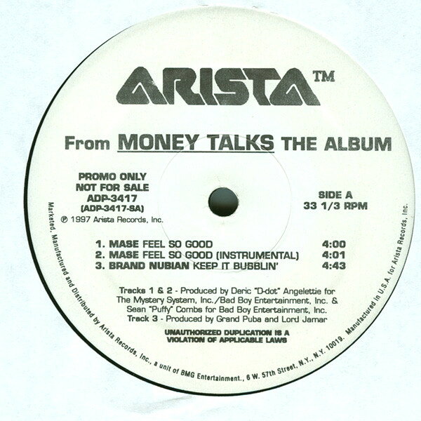 ・アーティスト Various ・タイトル Money Talks: The Album ・レーベル・型番 Arista ADP3417 ・フォーマット 12" ・コンディション(盤) 可 (VG) ・コンディション(ジャケット) プレイン...