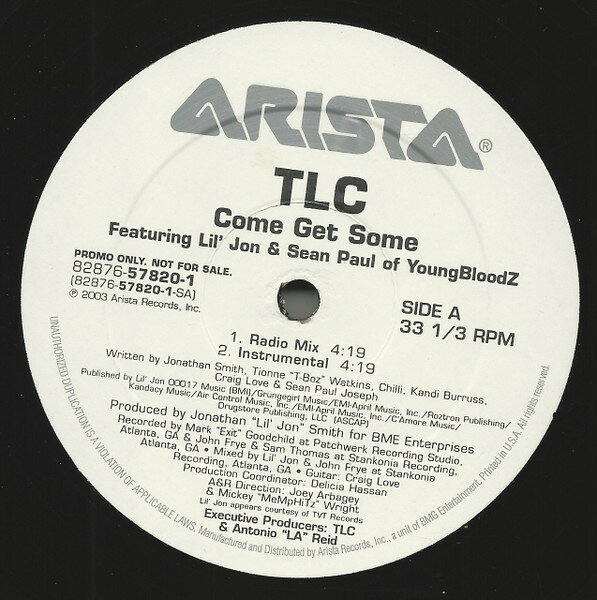 ・アーティスト TLC, Lil' Jon & Sean Paul ・タイトル Come Get Some ・レーベル・型番 ・フォーマット LPレコード ・コンディション(盤) 良い (VG+) ・コンディション(ジャケット) プレインカ...