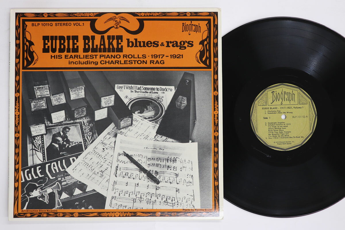 ・アーティスト Eubie Blake ・タイトル Blues And Ragtime Volume 1 ・レーベル・型番 Biograph BLP1011Q ・フォーマット LPレコード ・コンディション(盤) 良い (VG+) ・コンデ...