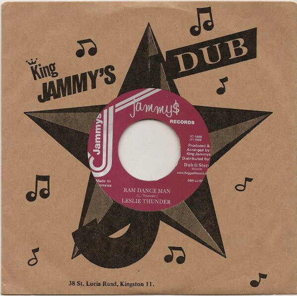 ・アーティスト Leslie Thunder ・タイトル Ram Dance Man ・レーベル・型番 Jammys/Dub Store Records DSRLJ020 ・フォーマット 7インチレコード ・コンディション(盤) 良い (V...