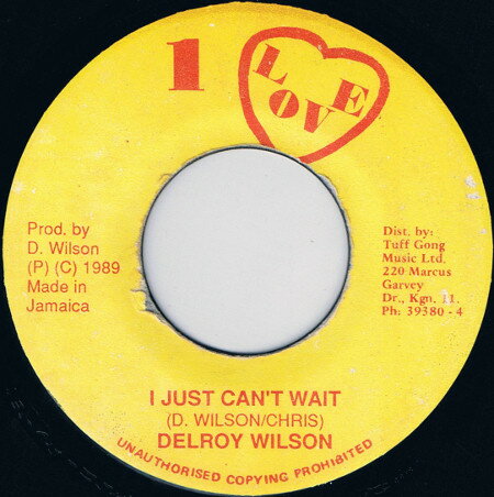 ・アーティスト Delroy Wilson ・タイトル I Just Can't Wait ・レーベル・型番 1 Love NONE ・フォーマット 7インチレコード ・コンディション(盤) 良い (VG+) ・コンディション(ジャケット)...
