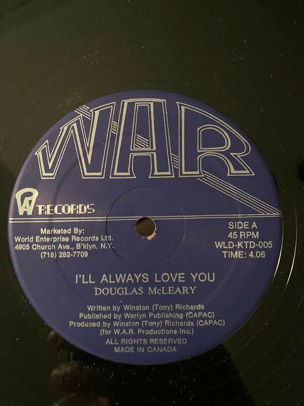 ・アーティスト Douglas Mcleary ・タイトル I'll Always Love You ・レーベル・型番 WAR WLDKTD005 ・フォーマット 12インチレコード ・コンディション(盤) 非常に良い(EX) ・コンディシ...