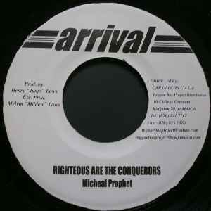 ・アーティスト Michael Prophet ・タイトル Righteous Are The Conquerors ・レーベル・型番 Arrival NONE ・フォーマット 7インチレコード ・コンディション(盤) 良い (VG+) ・...