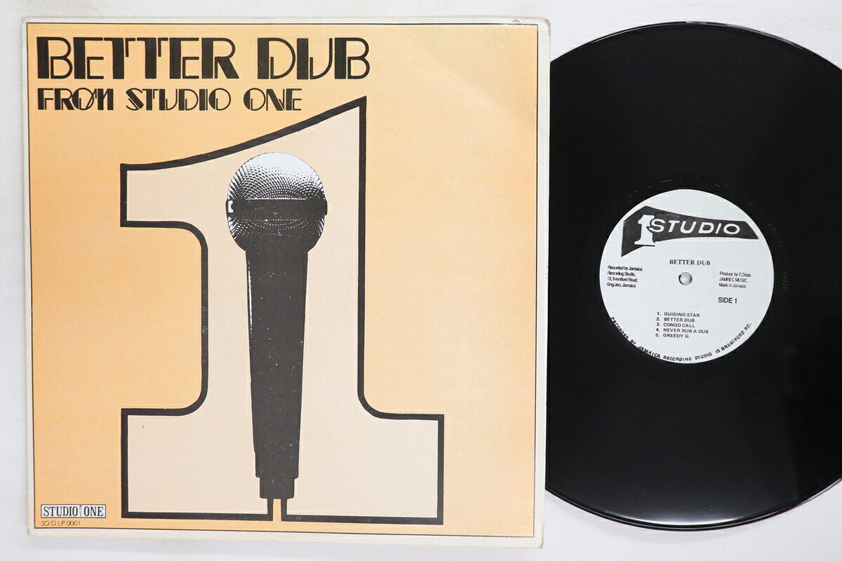 ・アーティスト Dub Specialist ・タイトル Better Dub From Studio One ・レーベル・型番 Studio One SODLP0001 ・フォーマット LPレコード ・コンディション(盤) 良い (VG+...
