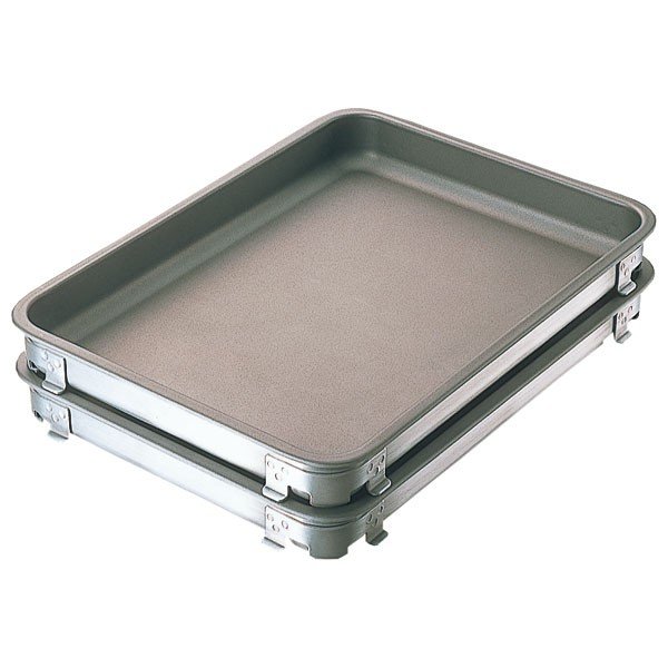 ●サイズ：350×265×H45mm ● フッ素加工により、食材がくっつきにくく、お手入れが簡単です。 ※写真はイメージです。