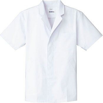 ●サイズ：3L ●着丈-肩巾-胸囲-袖丈：80-52-126-26cm ●素材：ポリエステル65％+綿35％、 ポプリン/フレッシュエリア加工 ※前身ヒヨク釦留 ●リサイクル対象品 ●左胸外、両腰箱ポケット ※写真はイメージです。