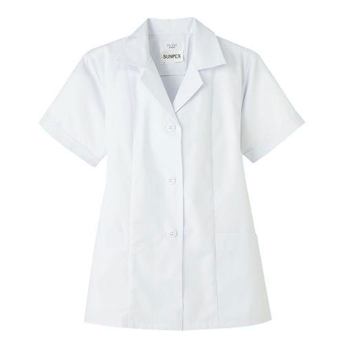 ●サイズ：4L ●着丈-肩巾-胸囲-袖丈：72-48-126-23cm ●素材：ポリエステル65％+綿35％、 ポプリン/フレッシュエリア加工 ●リサイクル対象品 ●両腰外ポケット ※写真はイメージです。