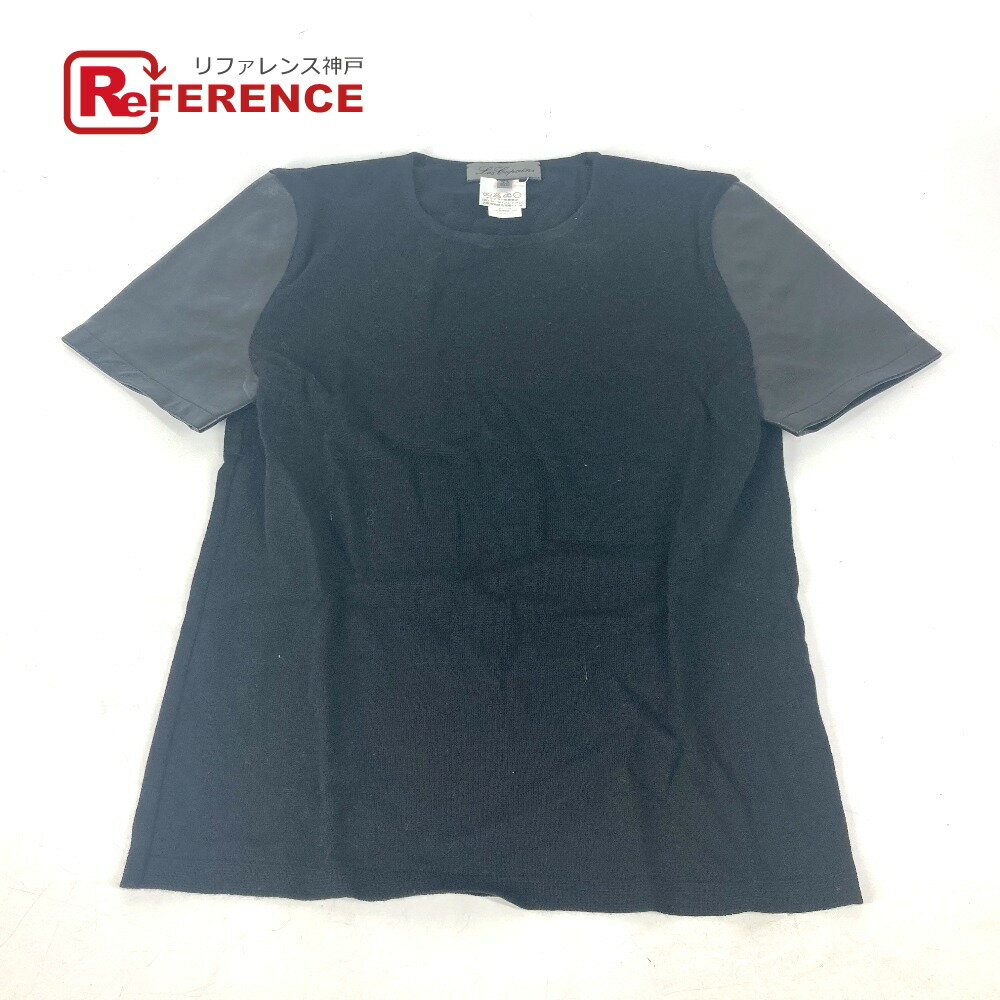 【商品情報】 【商品番号】205900-14758-35 ブランドレコパン タイプアパレル Tシャツ 半袖 ニット クルーネック トップス レザー 形状カットソー 対象レディース カラーブラック 素材ウール / レザー サイズ 表記サイズ：...