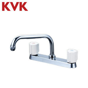 【規格・特徴】 ・湯水芯204mm ・吐水口長さ:200mm ・エコこま水栓 ・一般地 # 2ハンドル混合水栓 エコこま水栓 2021年7月KVKKM8GN