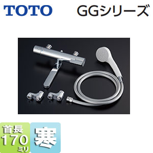 【規格・特徴】 ・取り替え用蛇口 ・取り替え条件:接続ネジG3/4 ・取付け可能寸法:90〜130mm ・壁付サーモスタット混合水栓 ・メタル(金属)ハンドル ・スパウト長さ:170mm ・逆流防止弁付き ・シャワー種類:コンフォートウエー...