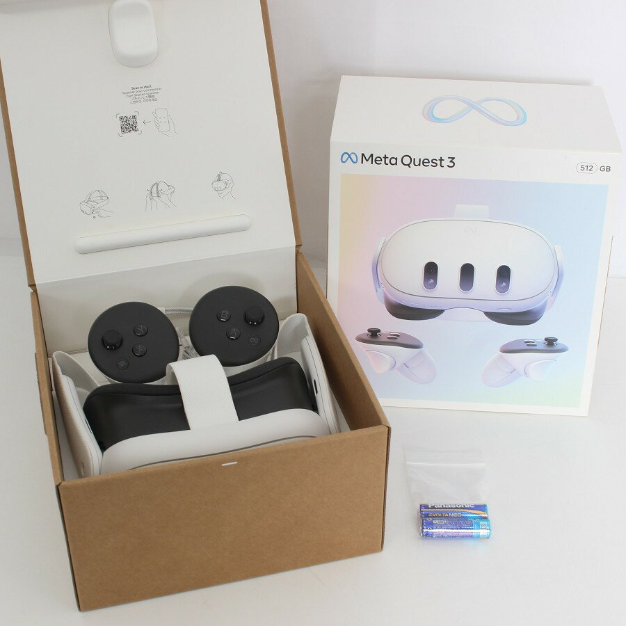 ■商品名 【美品】Meta Quest 3 512GB VR ヘッドマウントディスプレイ ヘッドセット メタクエスト3 899-00594-01 Oculus 本体 ■商品状態 【A】大きなダメージもなく程度良好の美品 ・本体ストラップに使...