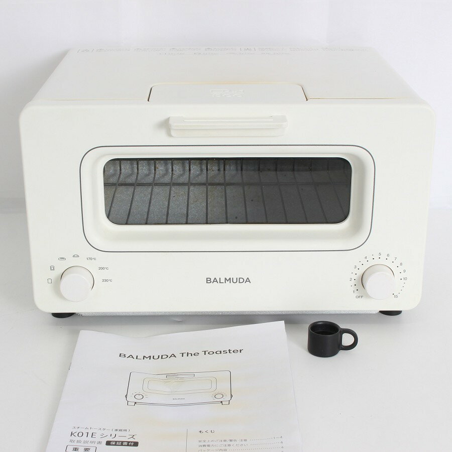 ■商品名 BALMUDA The Toaster K01E-WS スチームオーブントースター ホワイト バルミューダ ザ・トースター 本体 ■商品状態 【B】一般的な使用感のある商品 ・商品の特性上、庫内に汚れ残りがございます。 ※できる限...