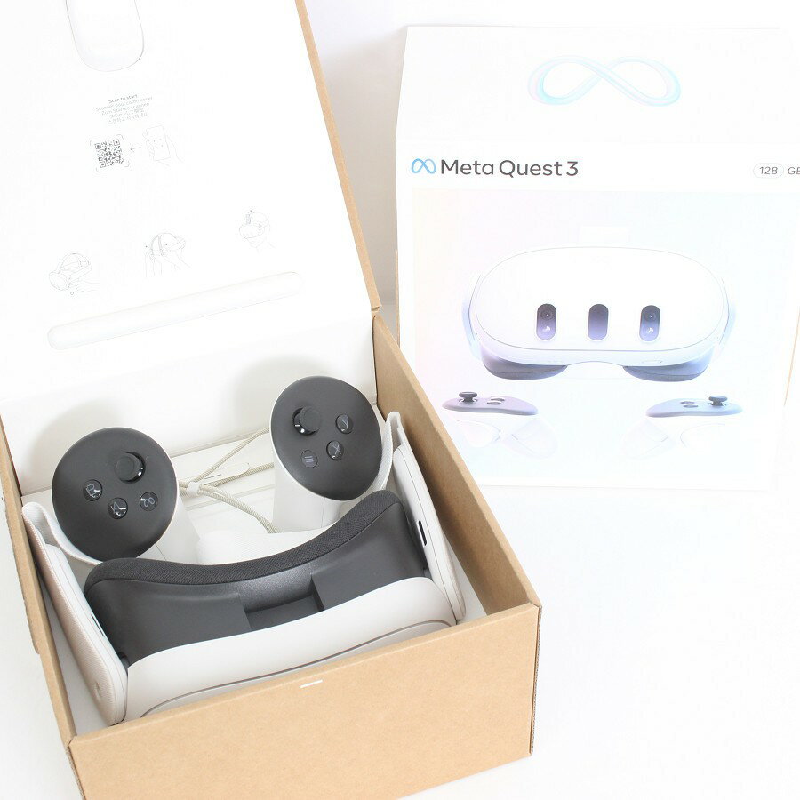 ■商品名 【美品】Meta Quest 3 128GB VR ヘッドマウントディスプレイ ヘッドセット メタクエスト3 899-00591-01 Oculus 本体 ■商品状態 【A】大きなダメージもなく程度良好の美品 ・コントローラーやマ...