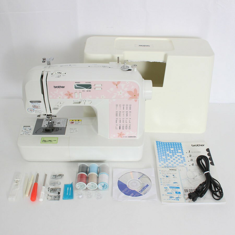 ■商品名 ブラザー NT300 CPS4325 コンピュータミシン Brother 本体 ■商品状態 【B】一般的な使用感のある商品 ・本体には擦れ感、カバーには黄ばみ感がございます。 ・付属品：電源コード、ボビン、ドライバー、はとめ穴パン...
