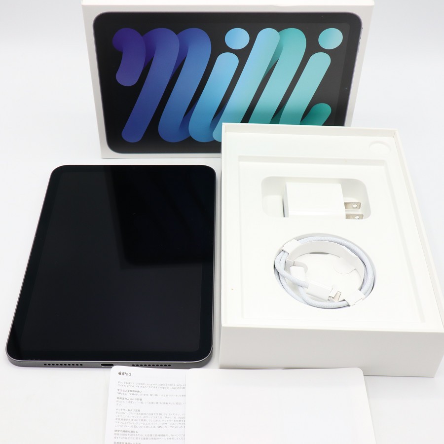 ■商品名 【美品】Apple iPad mini 第6世代 MK7M3J/A Wi-Fi 64GB 8.3インチ スペースグレイ アイパッド ミニ 本体 ■商品状態 【A】大きなダメージもなく程度良好の美品 ・本体側面に細かな擦れ感はござい...