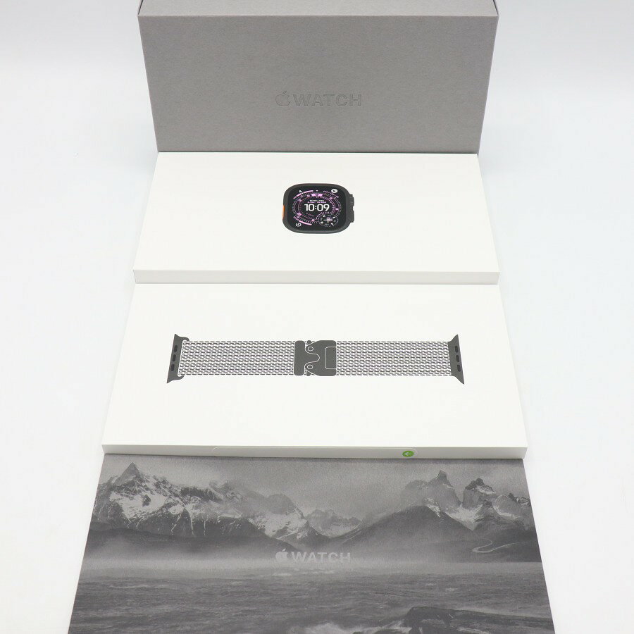 ■商品名 【新品未開封】Apple Watch Ultra 3 GPS+Cellular 49mm MF1T4J/A ブラック・ブラックチタニウム/ミラネーゼループ L アップルウォッチ 本体 ■商品状態 【N】未使用品 ・外装のみ開封済み...
