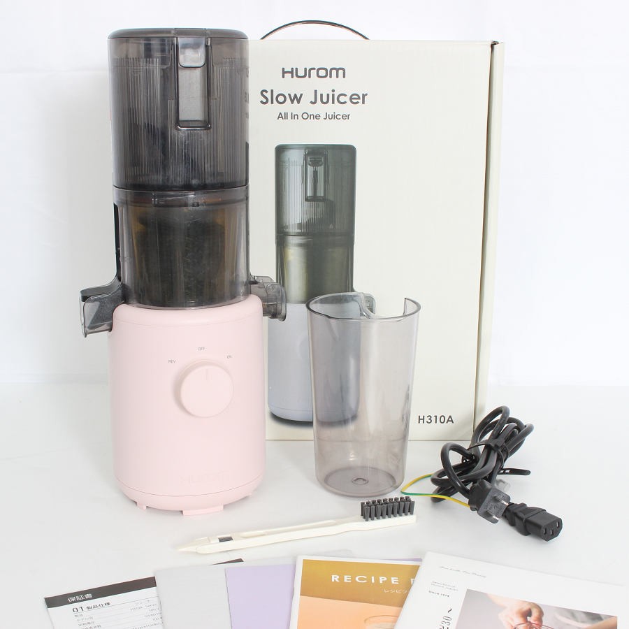 ■商品名 HUROM H310A-BAC04PK サクラピンク スロージューサー ヒューロム ミキサー フードプロセッサー 本体 ■商品状態 【B】一般的な使用感のある商品 ・本体の左側面上部に2mm程度の小キズがみられます。 ・商品の特性...