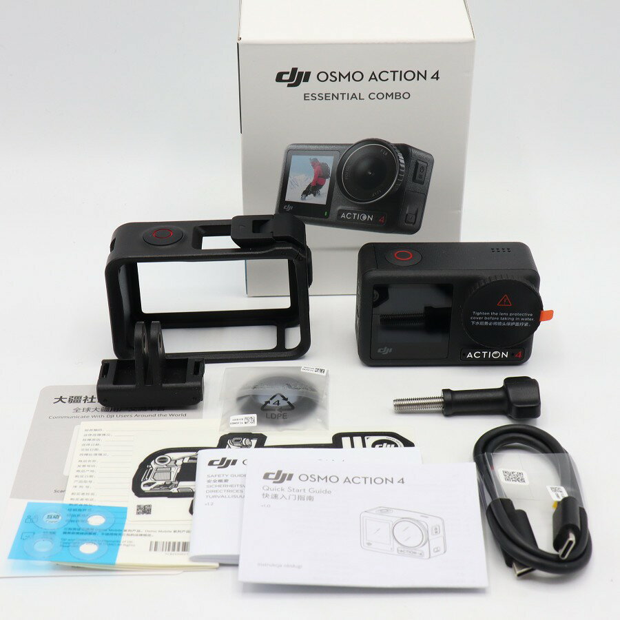 ■商品名 【美品】DJI Osmo Action 4 OA4AMZ エッセンシャルコンボ アクションカメラ オスモアクション 本体 ■商品状態 【A】大きなダメージもなく程度良好の美品 ・USED品ではございますが大きなダメージや汚れなども...