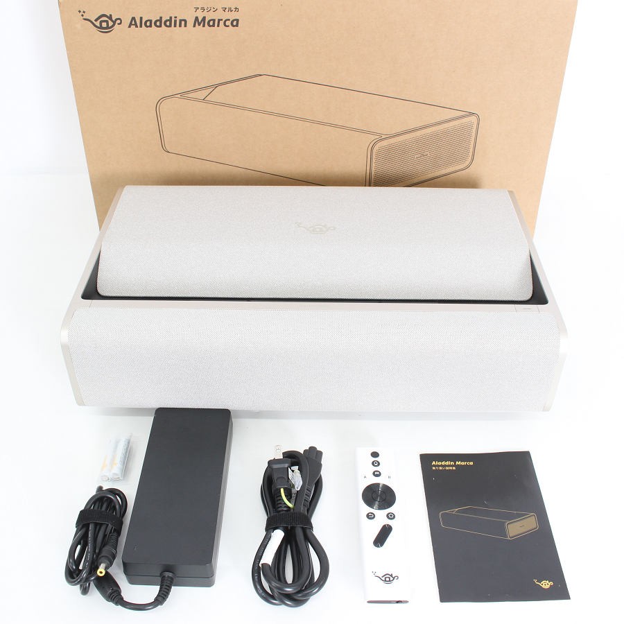 ■商品名 【美品】Aladdin Marca XM03F 超短焦点プロジェクター アラジン マルカ アラジンエックス ポップインアラジン 本体 ■商品状態 【A】大きなダメージもなく程度良好の美品 ・USED品ではございますが大きなダメージ...