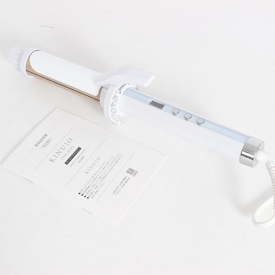 ■商品名 【美品】KINUJO CURL IRON KC32N ホワイト カールヘアアイロン キヌージョ 絹女 本体 ■商品状態 【A】大きなダメージもなく程度良好の美品 ・USED品ではございますが大きなダメージや汚れなどもなく状態の良い...