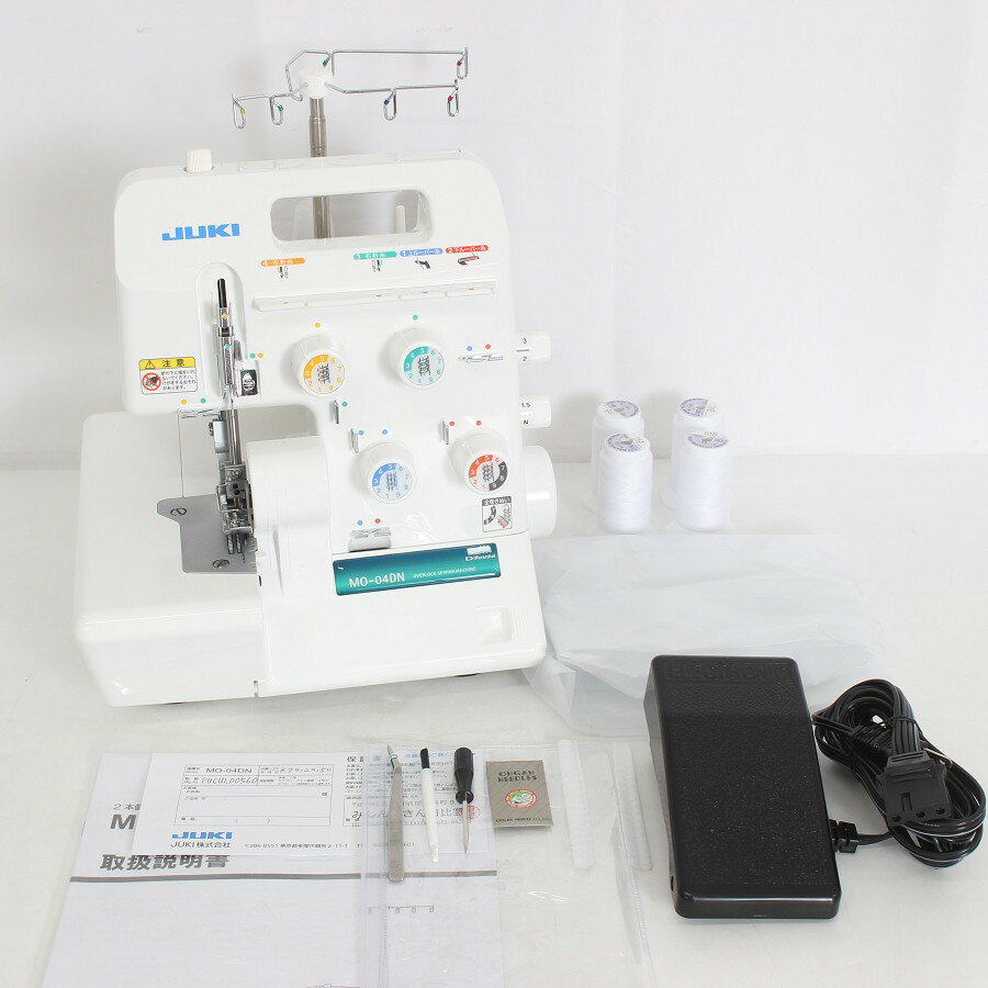 ■商品名 【美品】ジューキ MO-04DN ロックミシン 2本針4本糸差動送り付き オーバーロックミシン JUKI 本体 ■商品状態 【A】大きなダメージもなく程度良好の美品 ・USED品ではございますが大きなダメージや汚れなどもなく状態の...
