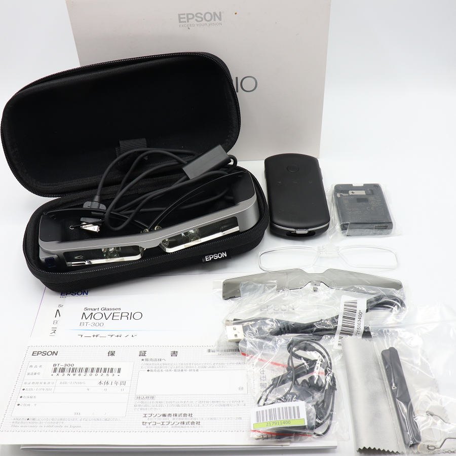 ■商品名 【美品】EPSON MOVERIO BT-300 スマートグラス 有機ELパネル ハイビジョン対応 エプソン モベリオ 本体 ■商品状態 【A】大きなダメージもなく程度良好の美品 ・USED品ではございますが大きなダメージや汚れな...
