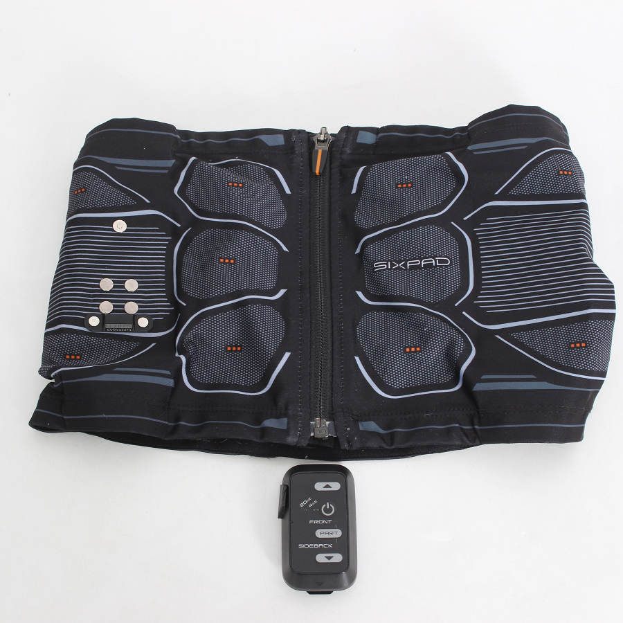 ■商品名 MTG SIXPAD Powersuit Core Belt SE-BC00B-M シックスパッド パワースーツ コアベルト Mサイズ 本体 ■商品状態 【B】一般的な使用感のある商品 ・本体の所々に色あせ感や糸ほつれがございます...
