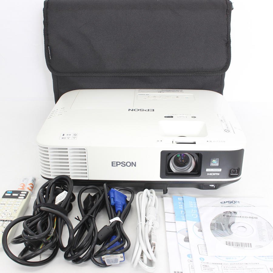 ■商品名 エプソン EB-2265U ビジネスプロジェクター 多機能パワーモデル 5500lm WUXGA EPSON 本体 ■商品状態 【B】一般的な使用感のある商品 ・本体上面に細かな擦れキズと色あせがございます。 ・付属のリモコンにも...