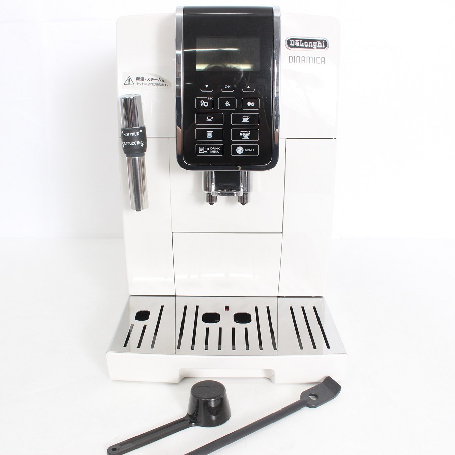 ■商品名 【美品】デロンギ ディナミカ ECAM35035W ホワイト 全自動コーヒーマシン エスプレッソマシン DeLonghi 本体 ■商品状態 【A】大きなダメージもなく程度良好の美品 ・トレイに使用に伴う擦れキズが見られますが、全体...